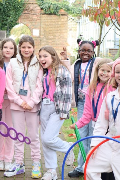 Students raise £780 for Breast Cancer Now | News | Pipers Corner School